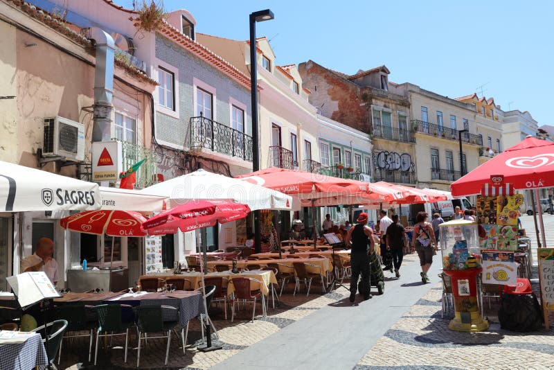 Cacilhas portugal imagem editorial. Imagem de desengate - 78509525