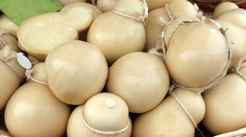 Caciocavallo Cheese Typical Dish of Southern Italian Stock Image ...