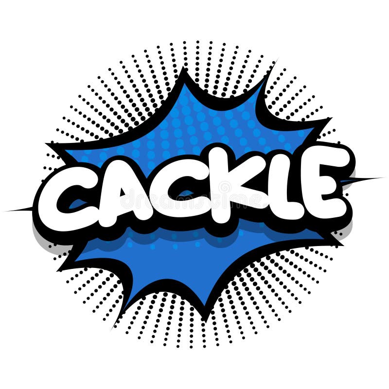 Cackle Comic Book Explosion Bubble Vector Illustration Stock Vector - Illustration of vector ...