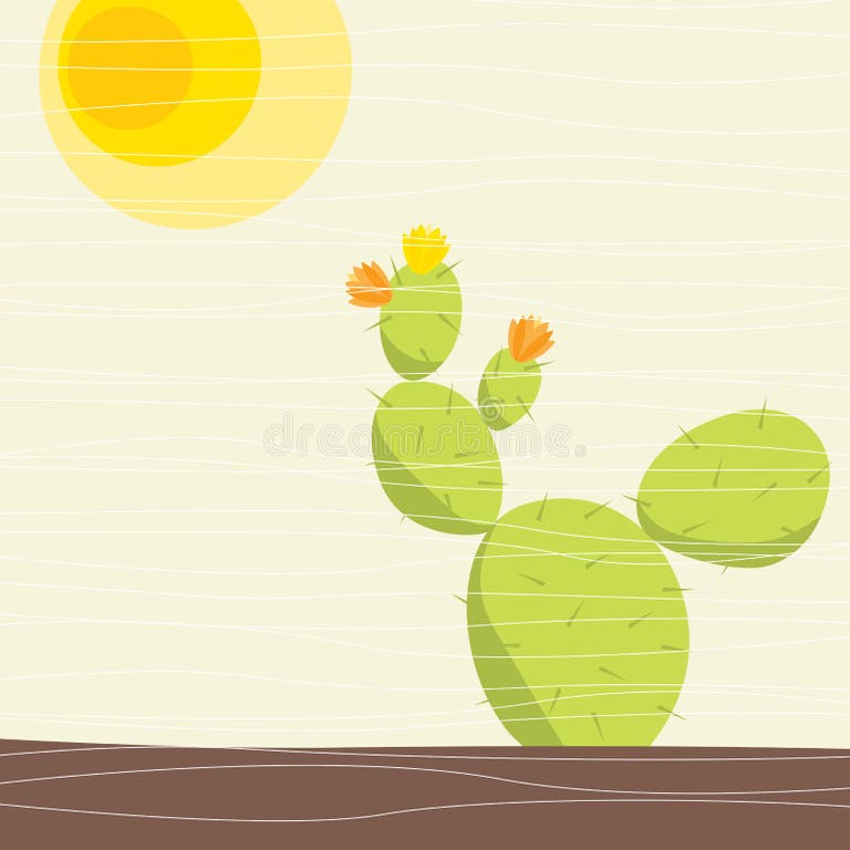 Stylized Cactus Stock Illustrations – 6,020 Stylized Cactus Stock ...