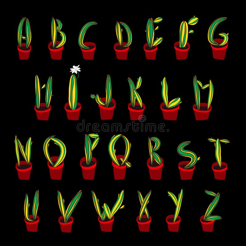 Prickly Letter Stock Illustrations – 416 Prickly Letter Stock ...