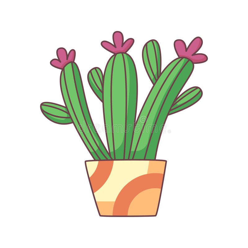 Cactus Cartoon Doodle Hand Drawn Concept Vector Kawaii Illustration ... Cactus Cartoon Doodle Hand Drawn Concept Vector Kawaii Illustration ...