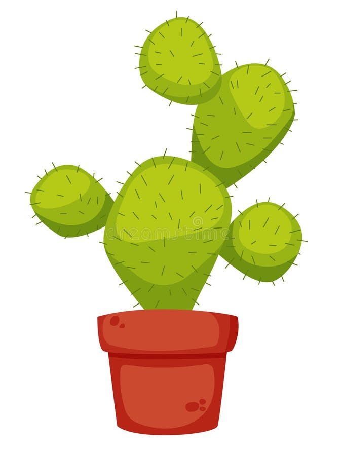 Cactus Cartoon Illustration Stock Vector - Illustration of spike ...