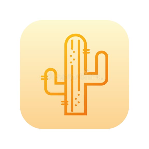 Cactus desert icon. Vector stock vector. Illustration of wildness ...