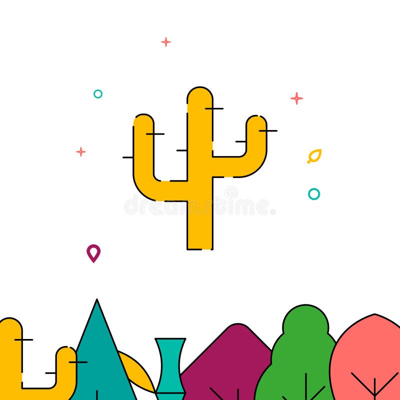 Simple Cactus Border Stock Illustrations – 186 Simple Cactus Border ...