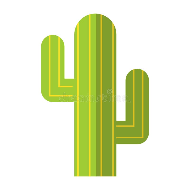 Cactus flat symbol stock vector. Illustration of clipart - 63332203