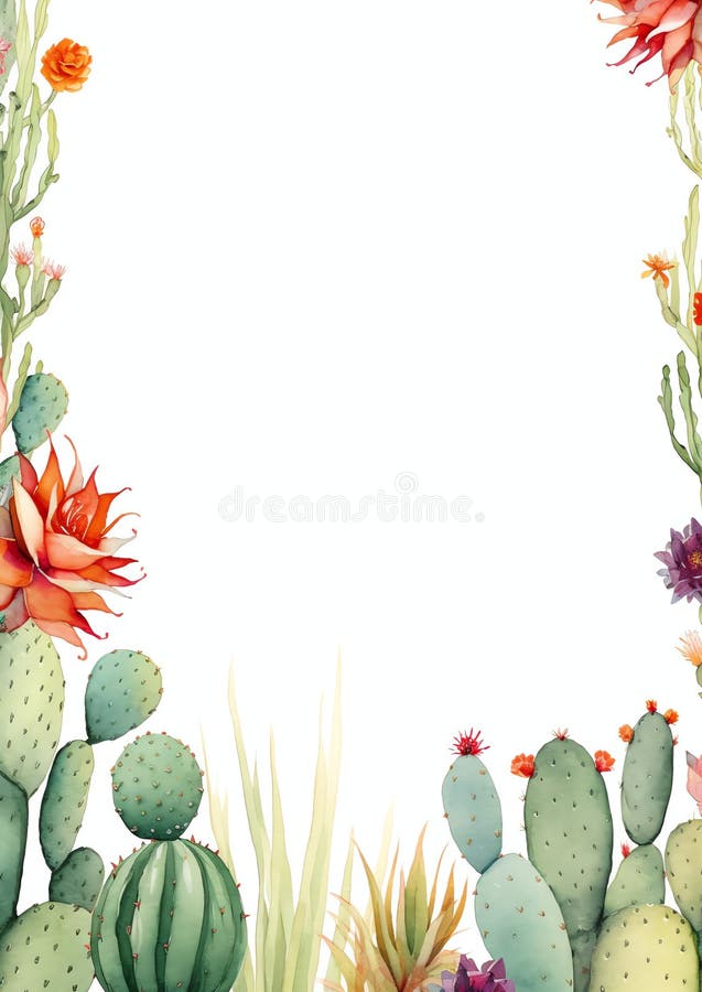 Cactus Border Stock Illustrations – 4,428 Cactus Border Stock ...