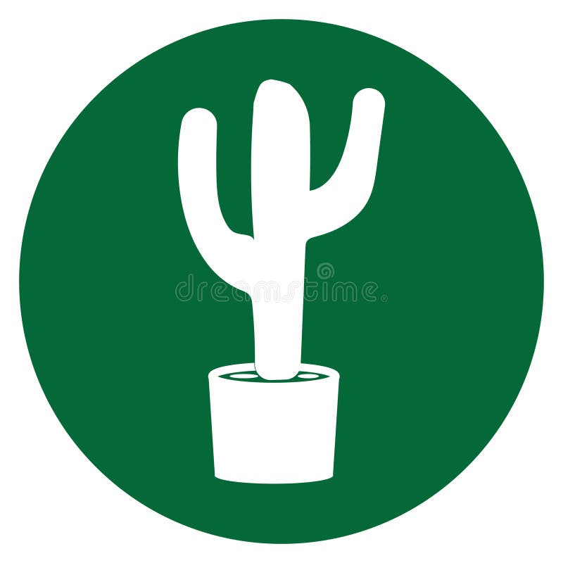 Cactus icon logo design stock vector. Illustration of pear - 333064461