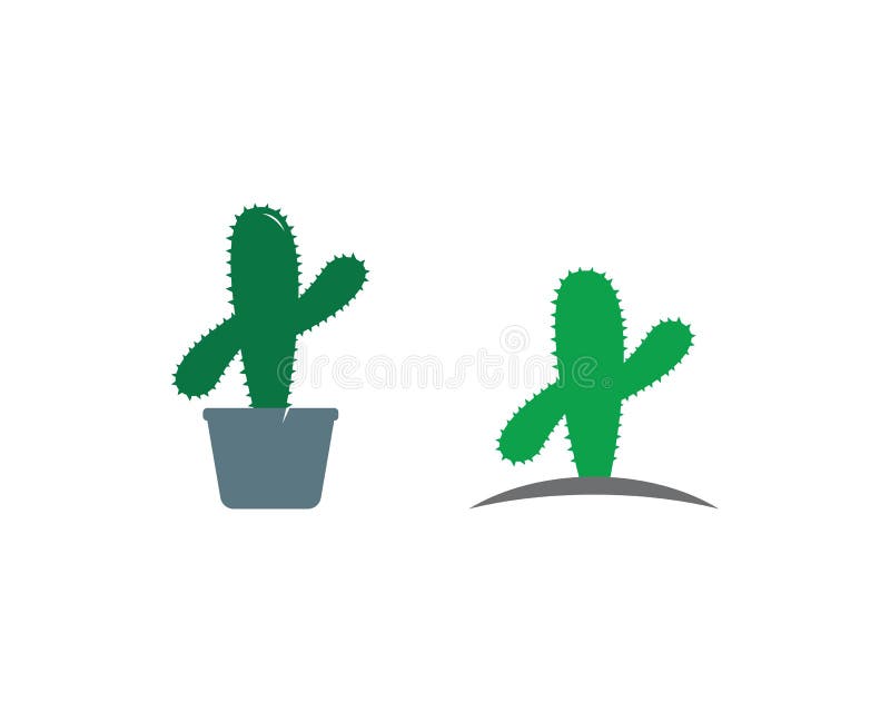 Cactus Icon Logo template stock vector. Illustration of flower - 137074410
