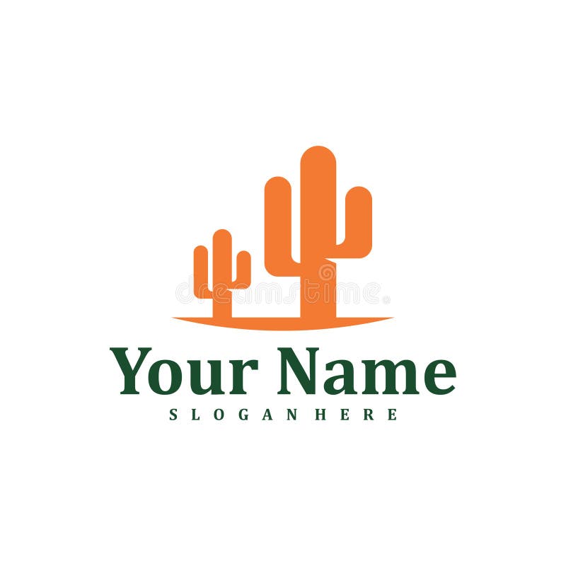 Cactus Logo Design Template. Creative Cactus Logo Vector Illustration ...