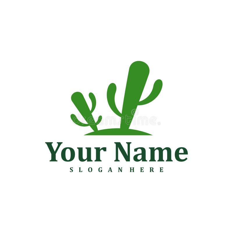 Cactus Logo Design Template. Creative Cactus Logo Vector Illustration ...