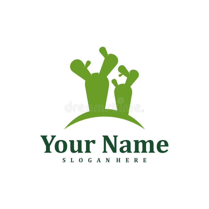 Cactus Logo Design Template. Creative Cactus Logo Vector Illustration ...
