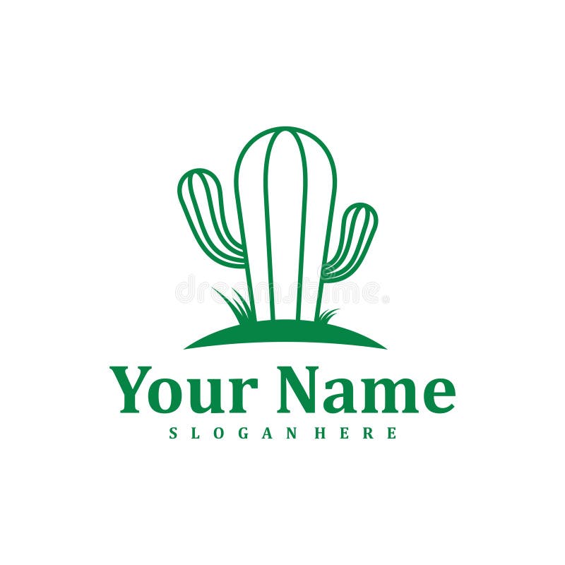 Cactus Logo Design Template. Creative Cactus Logo Vector Illustration ...