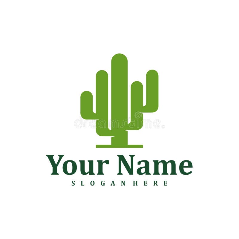 Cactus Logo Design Template. Creative Cactus Logo Vector Illustration ...