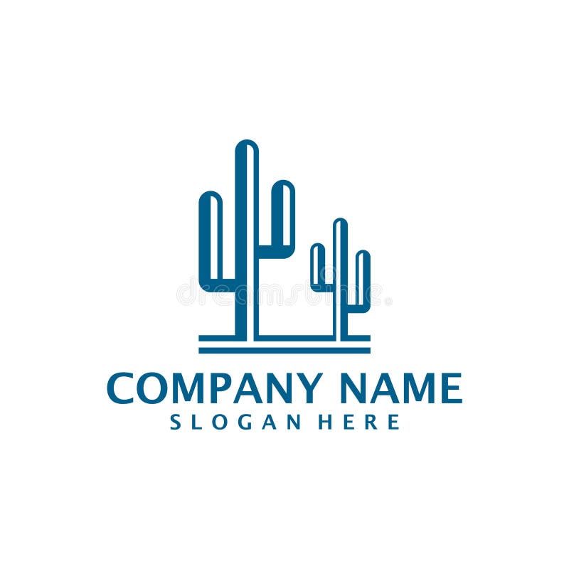 Cactus Logo Design Vector. Creative Cactus Logo Design Template Concept ...