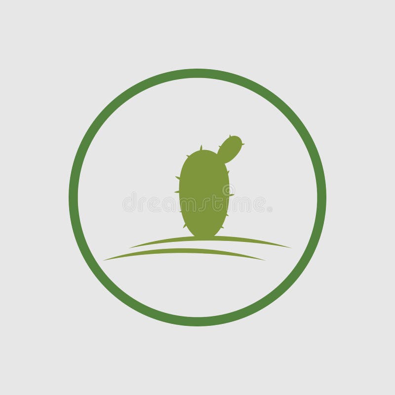 Cactus Logo Design Vector Illustrations Stock Vector - Illustration of ...