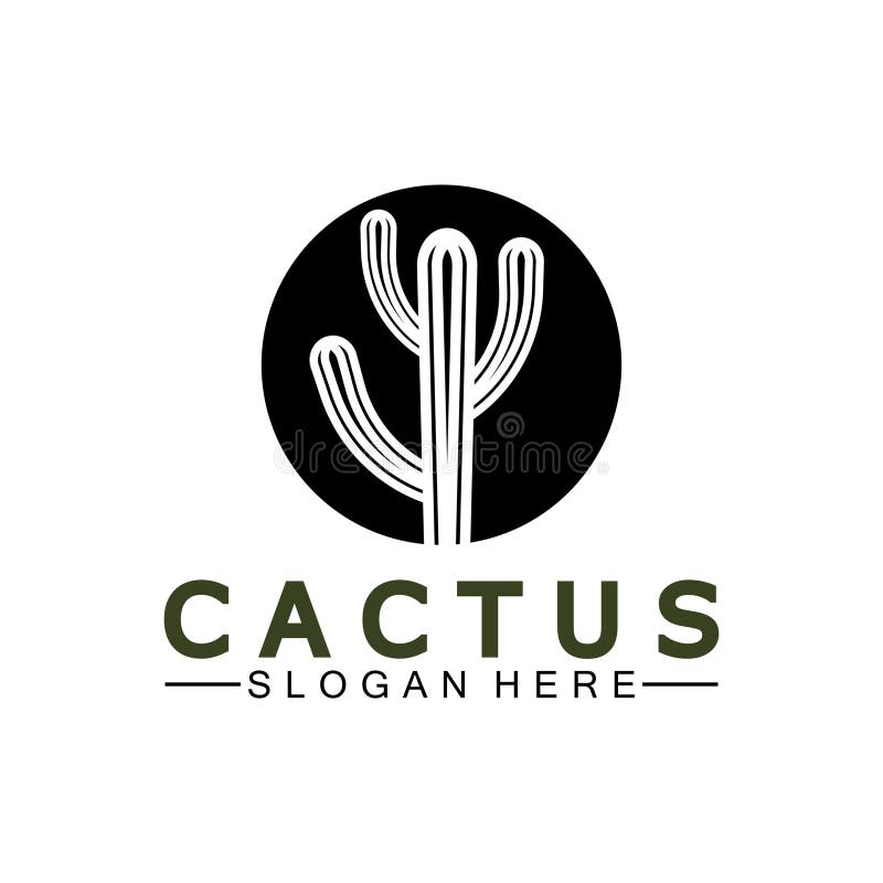 Cactus Logo Template Design Vector, Design Concept, Creative Symbol ...