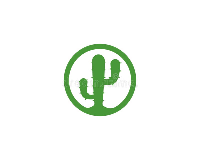 Cactus Logo Template Vector Icon Illustration Stock Vector ...