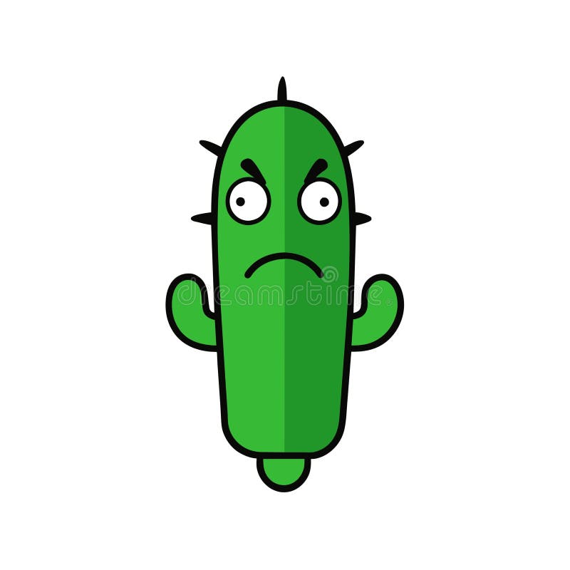 Angry Cactus Cartoon Stock Illustrations – 264 Angry Cactus Cartoon ...