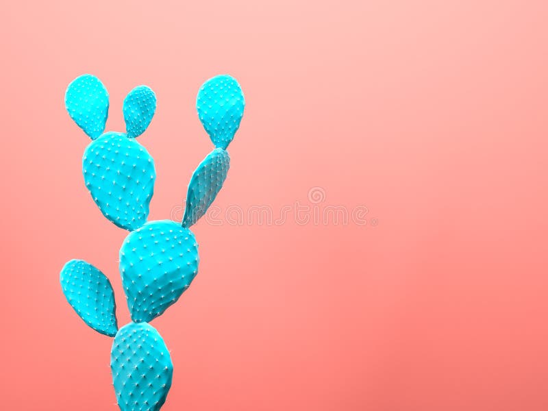 Cactus Pastel Colored Art Gallery Style. Creative Cacti Concept. 3D ...