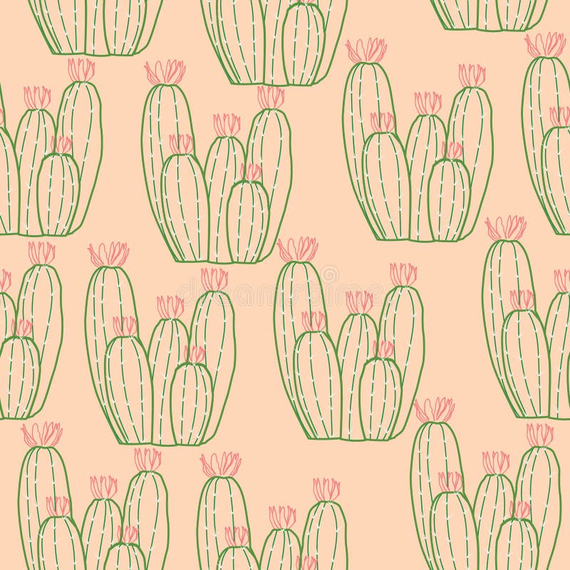 Cactus Repeating Pattern Stock Illustrations – 1,137 Cactus Repeating ...