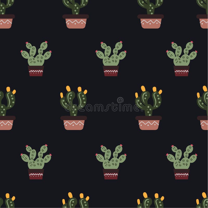 Cactus Repeating Pattern Stock Illustrations – 1,137 Cactus Repeating ...
