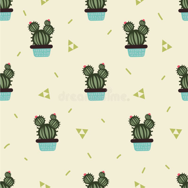 Cactus Repeating Pattern Stock Illustrations – 1,141 Cactus Repeating ...