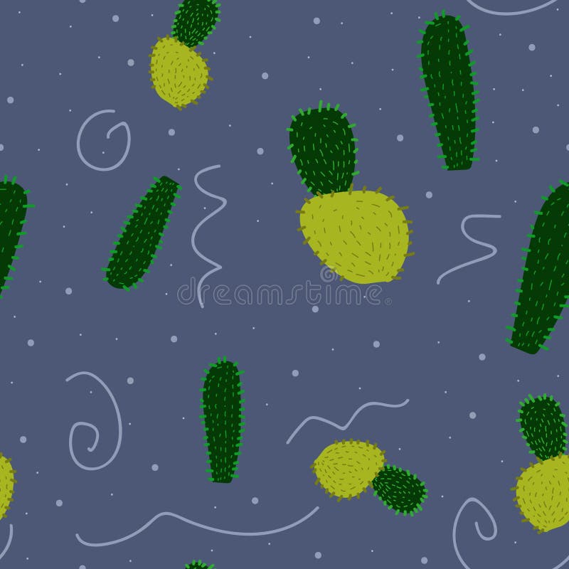 Cactus Repeating Pattern Stock Illustrations – 1,191 Cactus Repeating ...