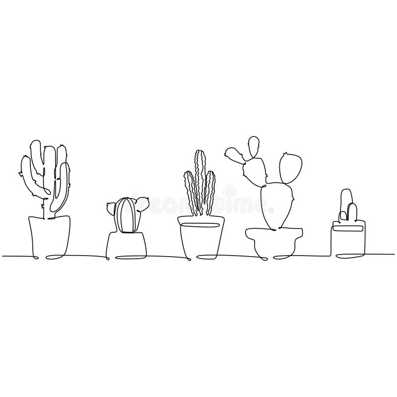 Cartoon Cactus Line Drawing Stock Illustrations – 5,149 Cartoon Cactus ...