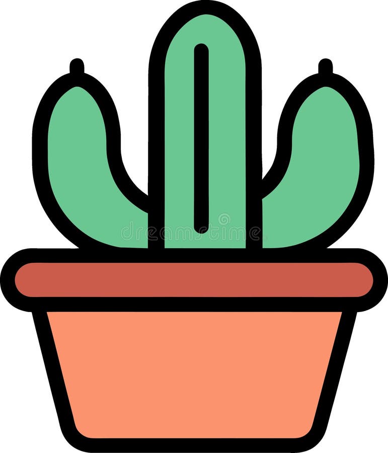 Cactus. Web Icon Simple Illustration Stock Illustration - Illustration ...