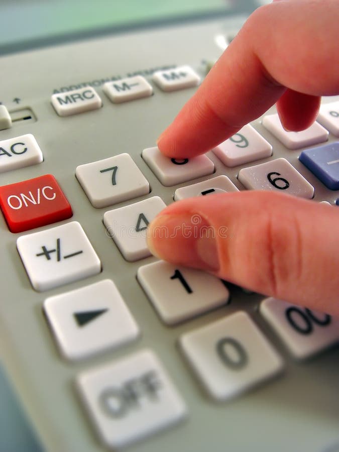 Caculator stock image. Image of addition, accountant, financial - 83745