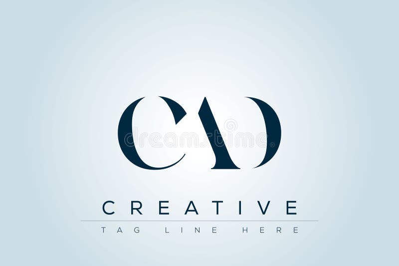 CAD abstract letter logo stock vector. Illustration of creative - 363287574