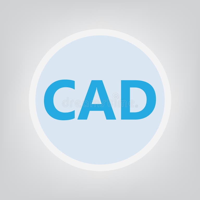 CAD Computer-aided Design Acronym Stock Vector - Illustration of ...