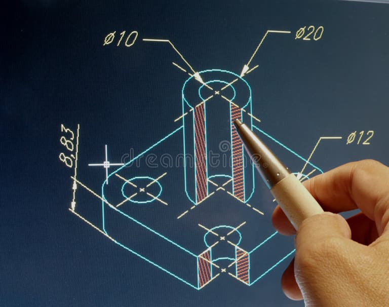 Cad design stock image. Image of construction, interface - 58930407