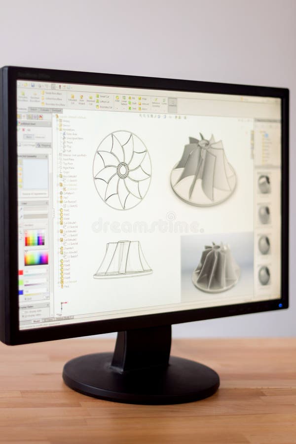 Cad engineer workstation stock photo. Image of project - 65905852