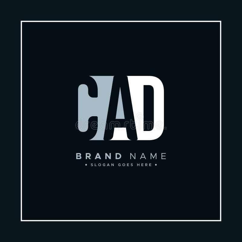 CAD Initials Logo - Vector Logo Template for Initial Letters C, a and D ...
