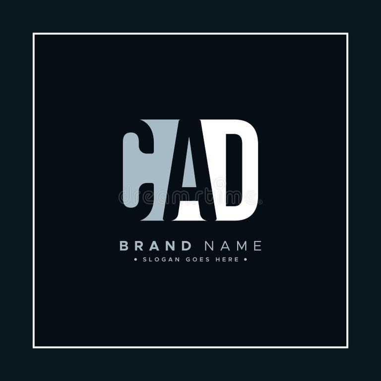CAD Initials Logo - Vector Logo Template for Initial Letters C, a and D ...