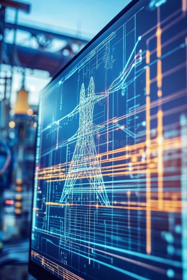 CAD Interface Illustrating a Renewable Energy Integration Plan into the ...