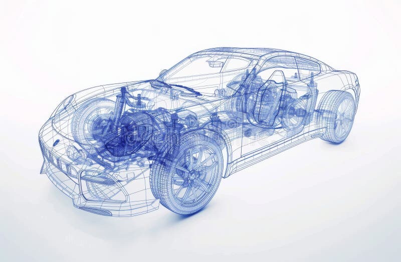 Car Wireframe My Own Design Stock Photos - Free & Royalty-Free Stock ...