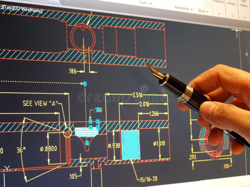 CAD-ritning fotografering för bildbyråer. Bild av tekniker - 72156887