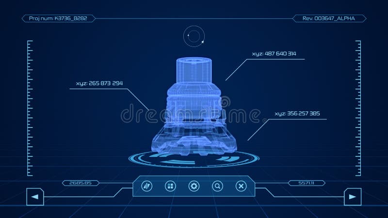 Cad software interface stock illustration. Illustration of mechanical ...