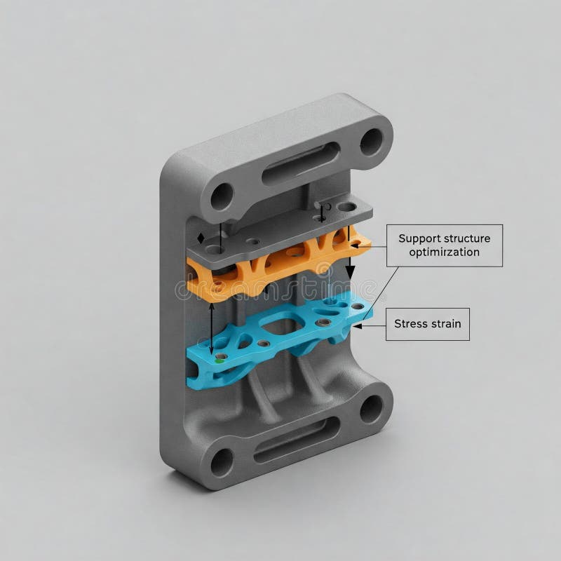Optimized Part Stress Strain Highlight (Generated with AI) Stock Photo ...