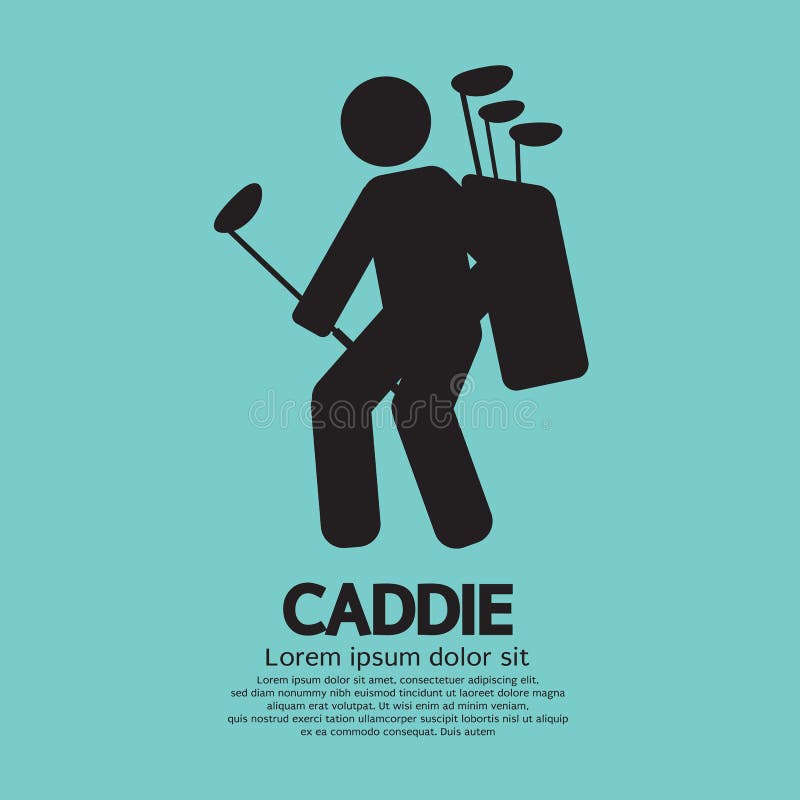 Caddie Graphic Sign stock vector. Illustration of grass - 44240169