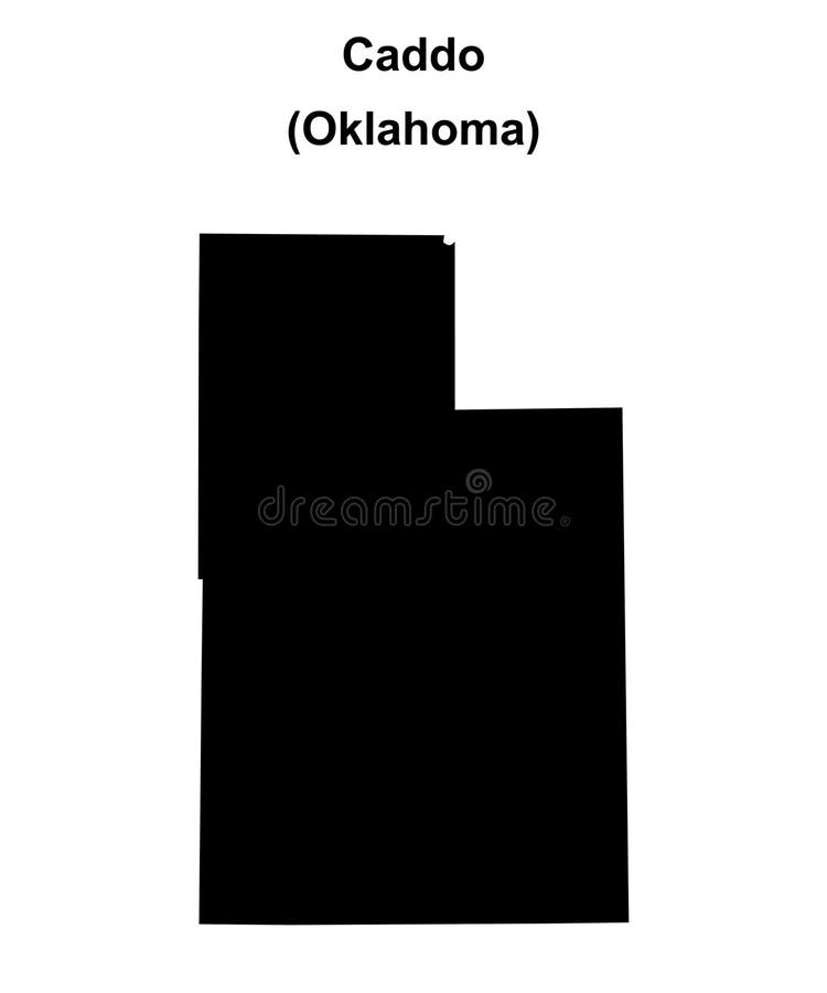 Caddo outline map stock vector. Illustration of empty - 361751822