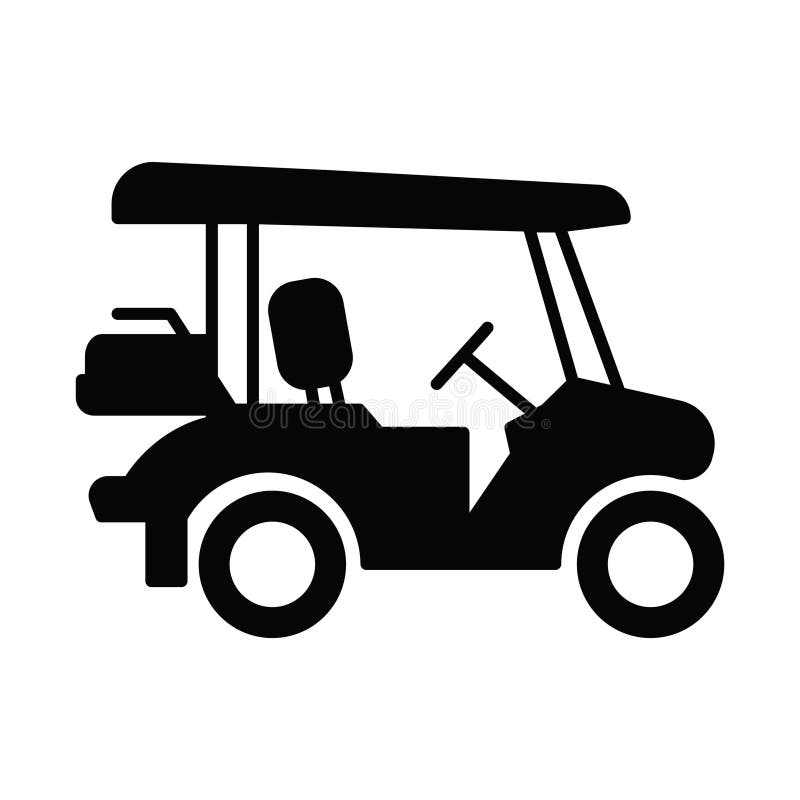 Caddy Golf Cart Icon, Outline Style Stock Vector - Illustration of ...
