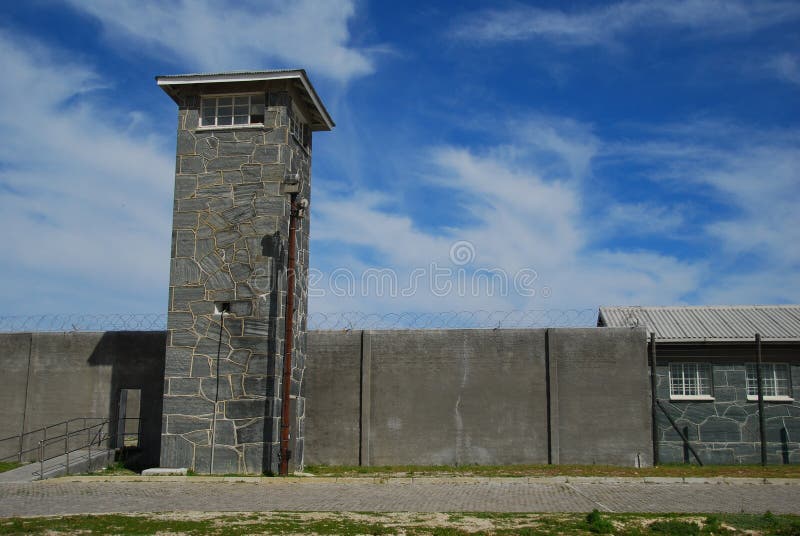 Prisão de Nelson Mandela foto de stock. Imagem de pilha - 34318938