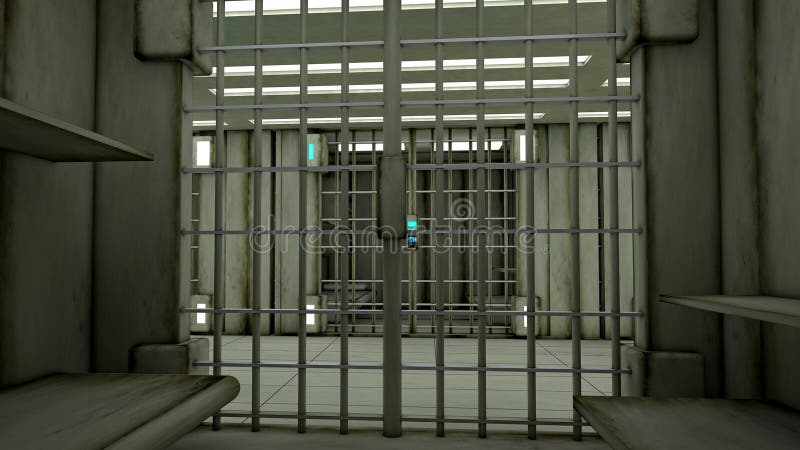 Interior De Uma Cadeia Ou De Uma Cela Imagem de Stock - Imagem de ...