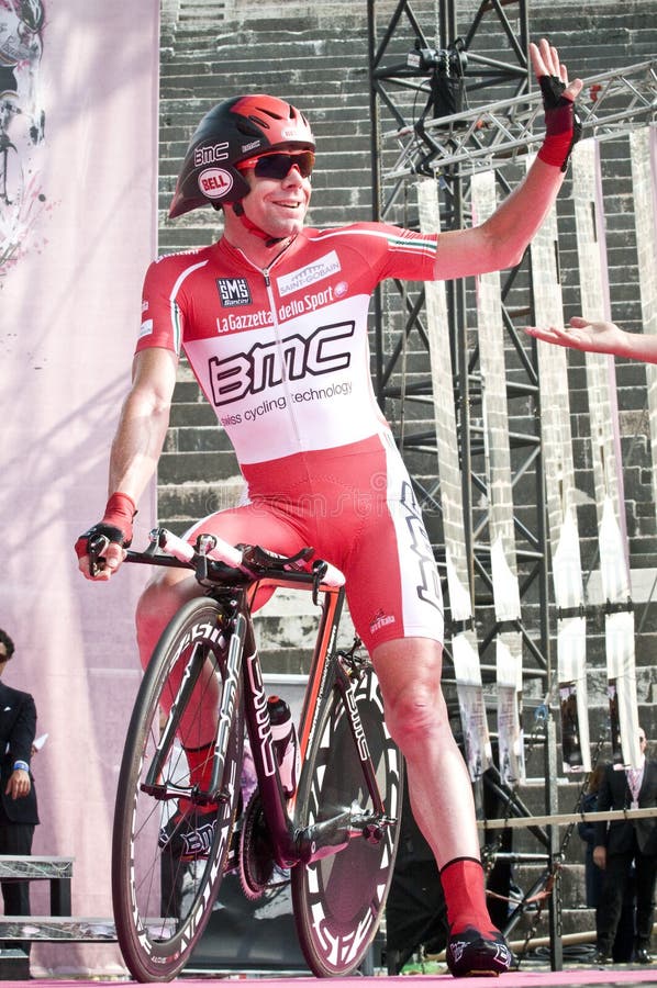 Cadel d Evans giro Italia fotografia editorial. Obraz złożonej z włochy ...