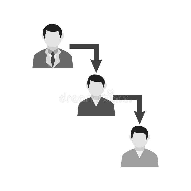 Icono De La Cadena De Mando Ilustración del Vector - Ilustración de ...