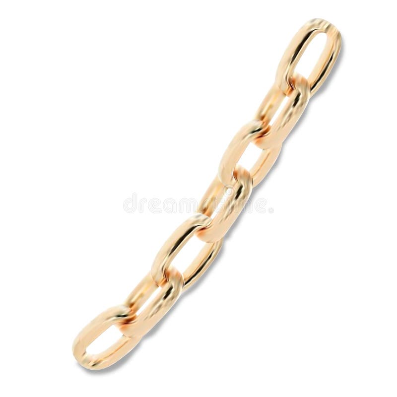 Cadena De Oro Aislada. Vector Collar Sobre Fondo Blanco Ilustración del ...